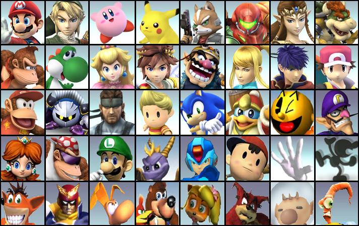 Super Smash Bros 3ds Character Roster