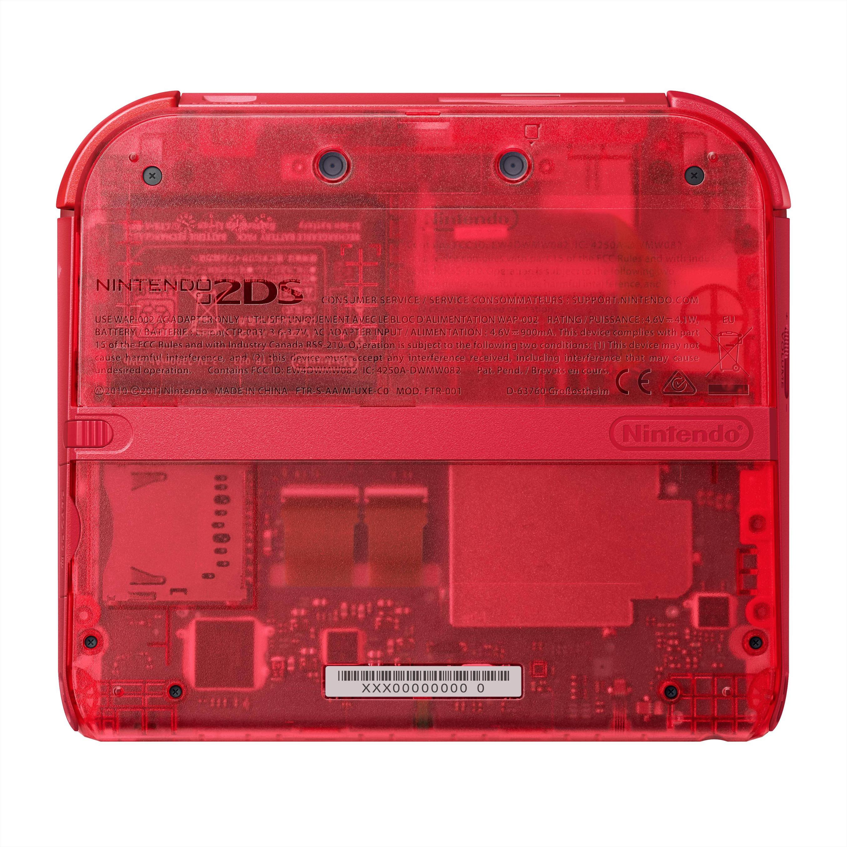 Here’s A Closer Look At The Red & Blue Transparent 2DS - My Nintendo News