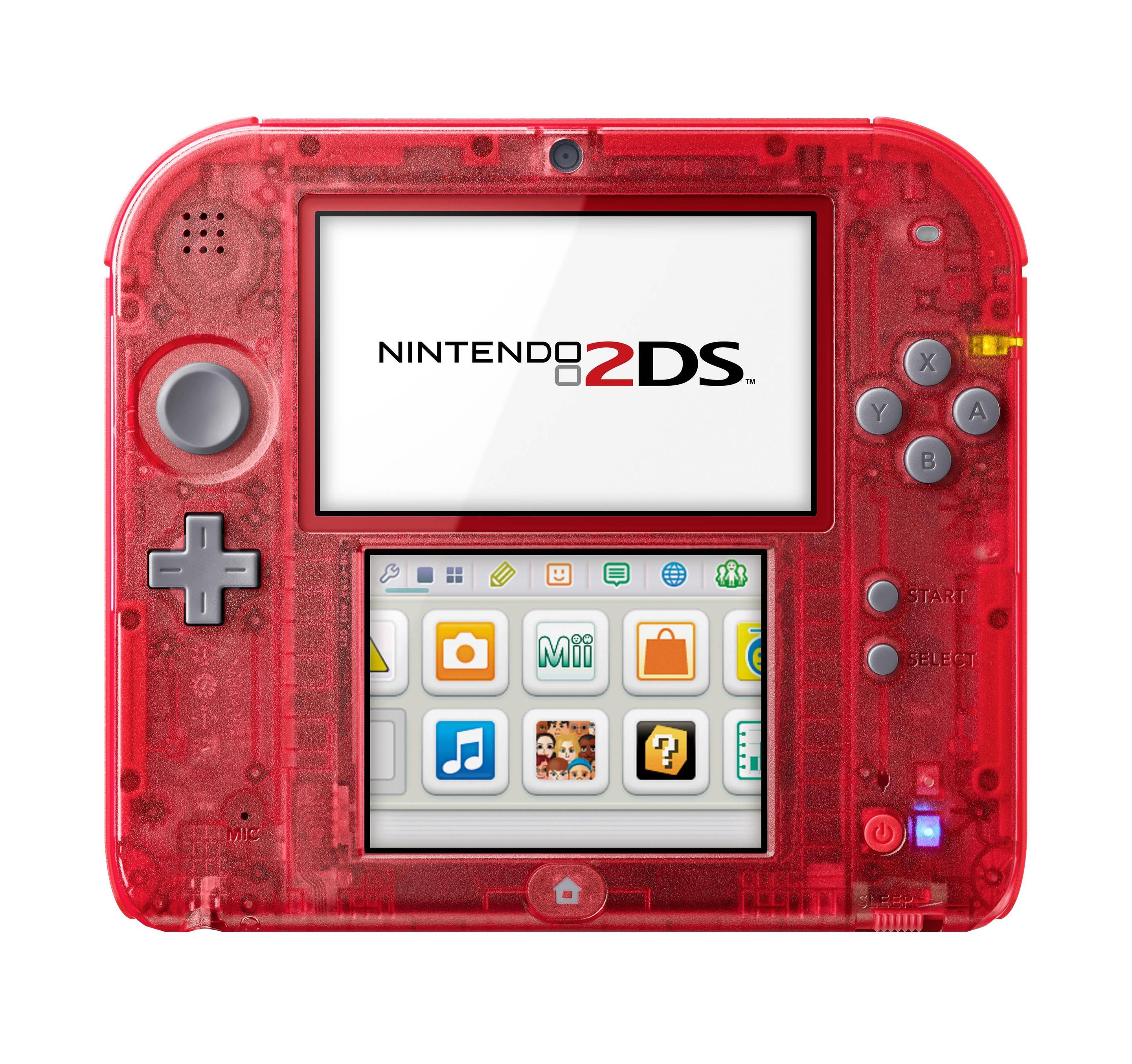 Here’s A Closer Look At The Red & Blue Transparent 2DS - My Nintendo News
