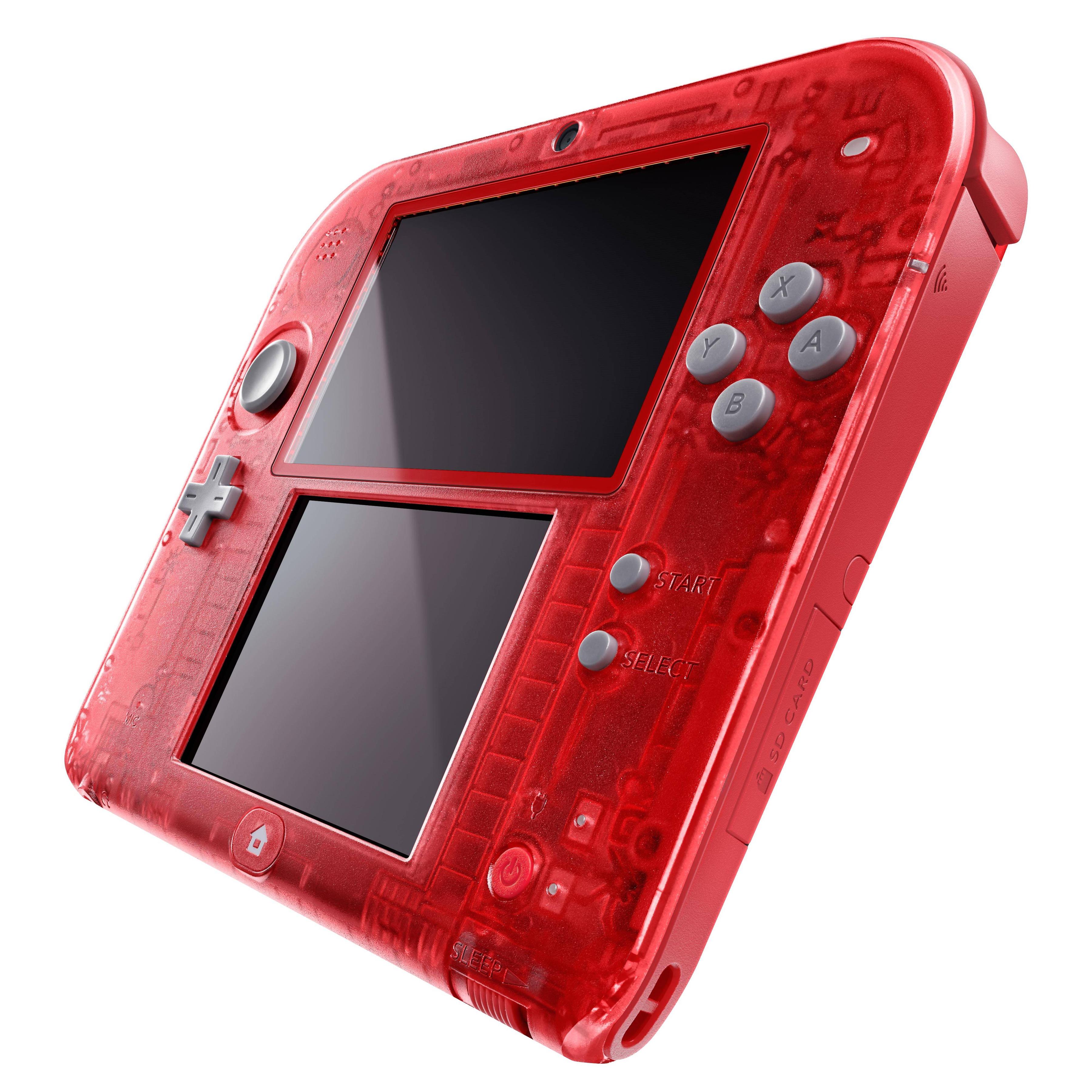 Here’s A Closer Look At The Red & Blue Transparent 2DS - My Nintendo News