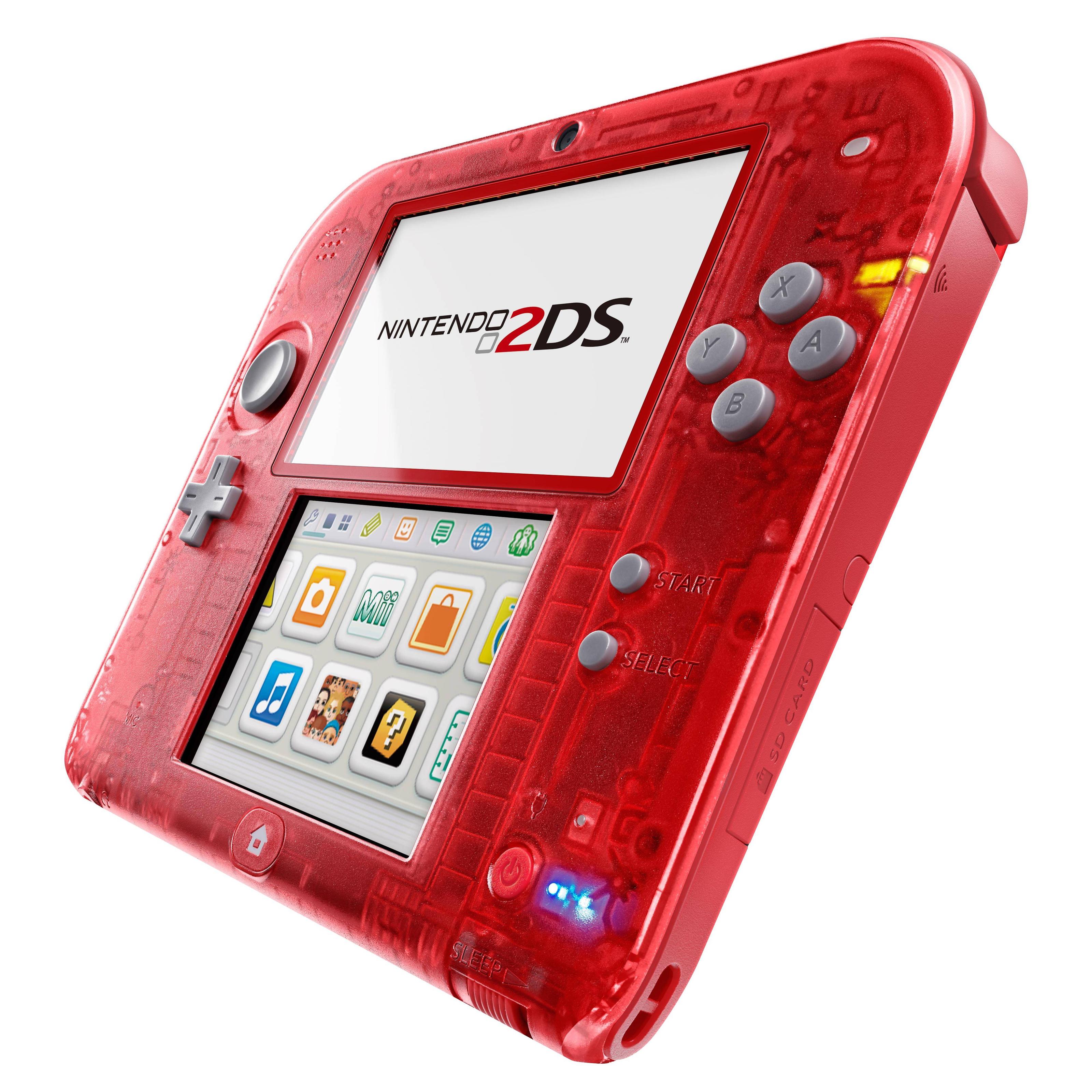 Here’s A Closer Look At The Red & Blue Transparent 2DS - My Nintendo News