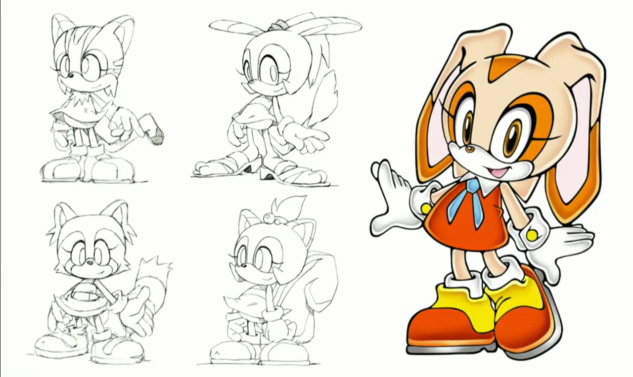 Sonic & Friends Concept Art Through The Ages Shown At 25th Anniversary ...