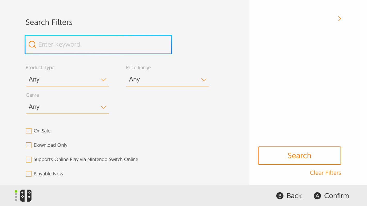 New Search Filters Have Been Added To The Nintendo Switch eShop - My ...